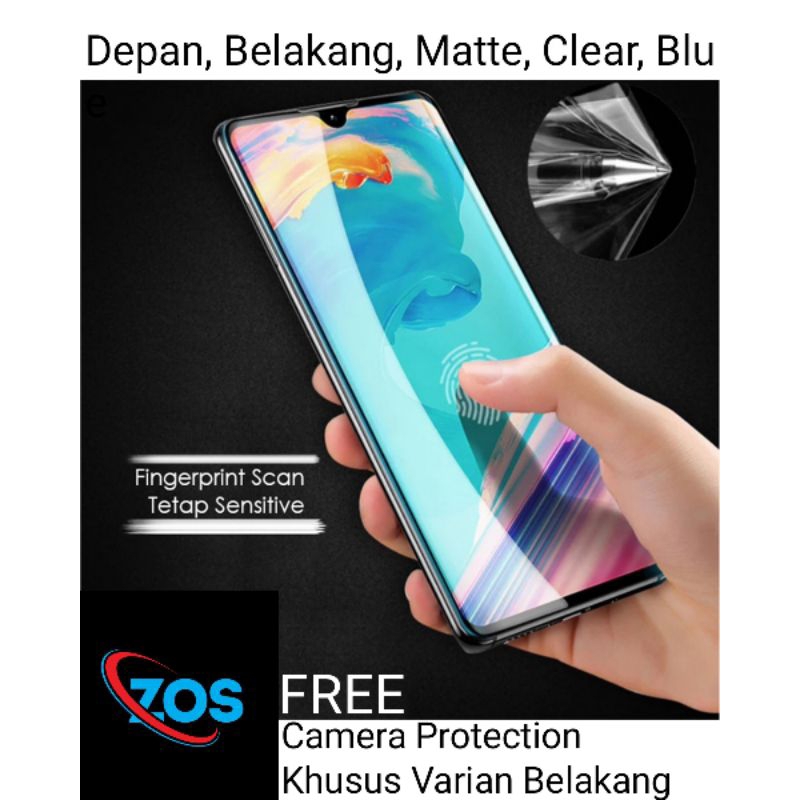 Jual [ZOS] Anti Gores Hydrogel Vivo X7 X70 X70T X80 Pro Plus Lite Full Covered Depan Belakang ...
