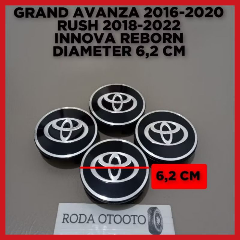 Jual Dop roda tutup velg mobil GRAND AVANZA 2016-2020, RUSH 2018-2022, INNOVA REBORN diameter 6 ...