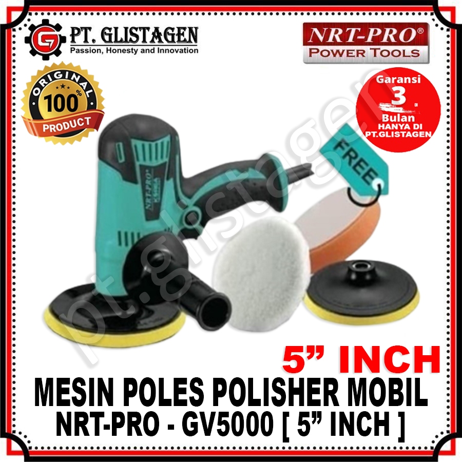 Jual NRT-PRO GV5000 Mesin Poles Polisher Motor Mobil 5" inch GV5000 HD ...