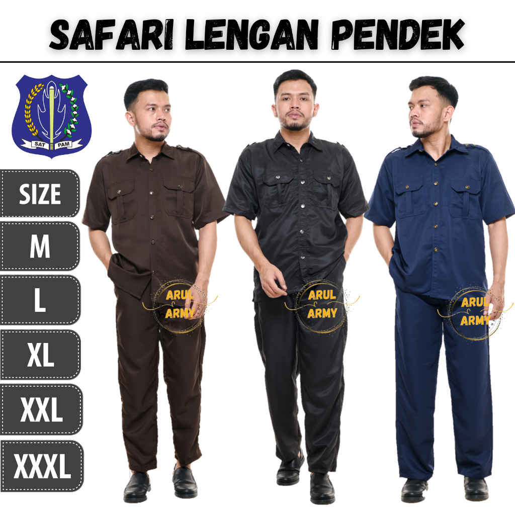 Jual GROSIR BAJU SERAGAM SAFARI SATPAM SECURITY KEAMANAN PASPAMPRES ...