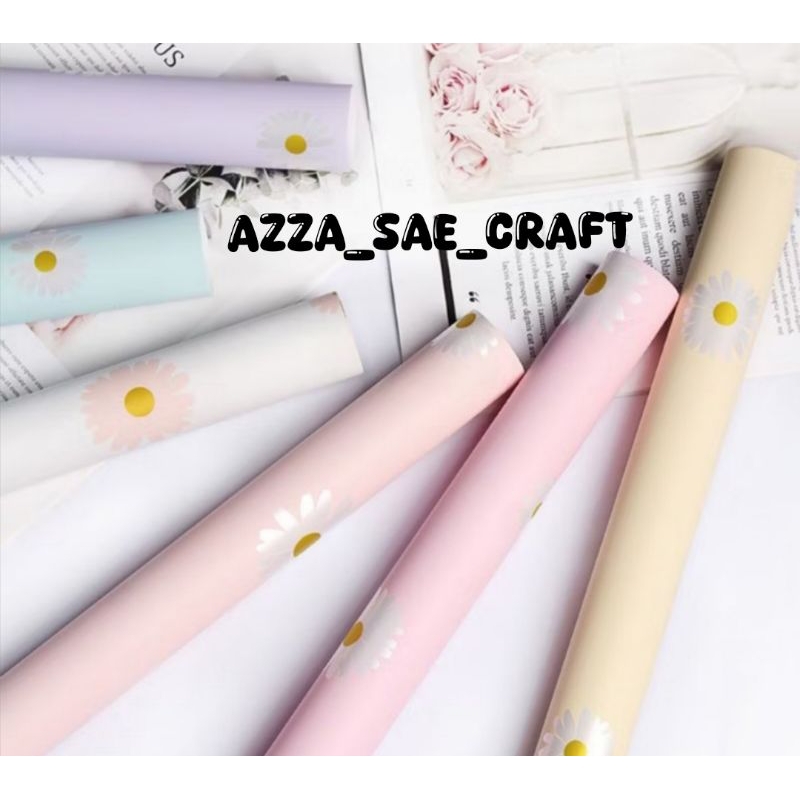Jual FREE PACKING Kertas Motif Daisy Pattern Little Flower - Kertas ...
