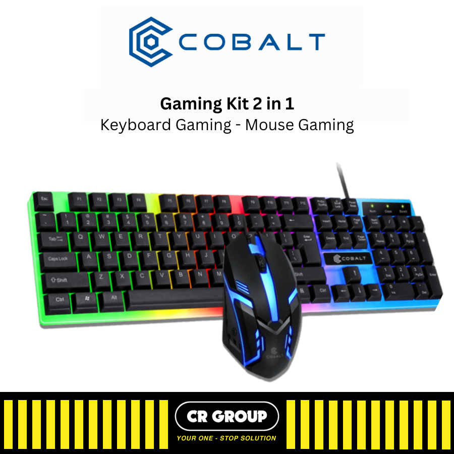 Jual Cobalt 1 Set Gaming Kit Kombo 2 in 1 Keyboard & Mouse Wired RGB ...