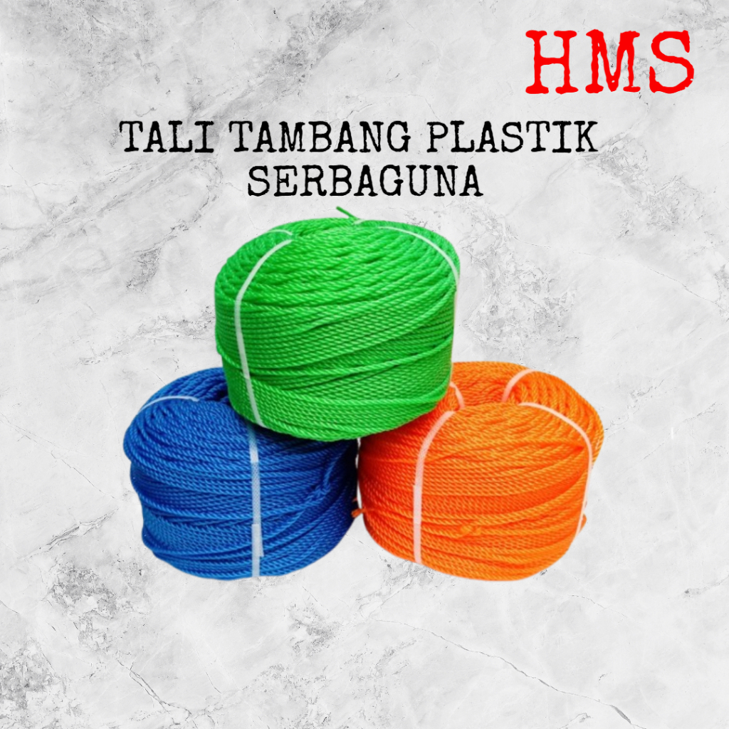 Jual Tambang Plastik 3mm / Tali Tambang Plastik 3 mm/ Tali Jemuran Plastik / Tali Tambang ...