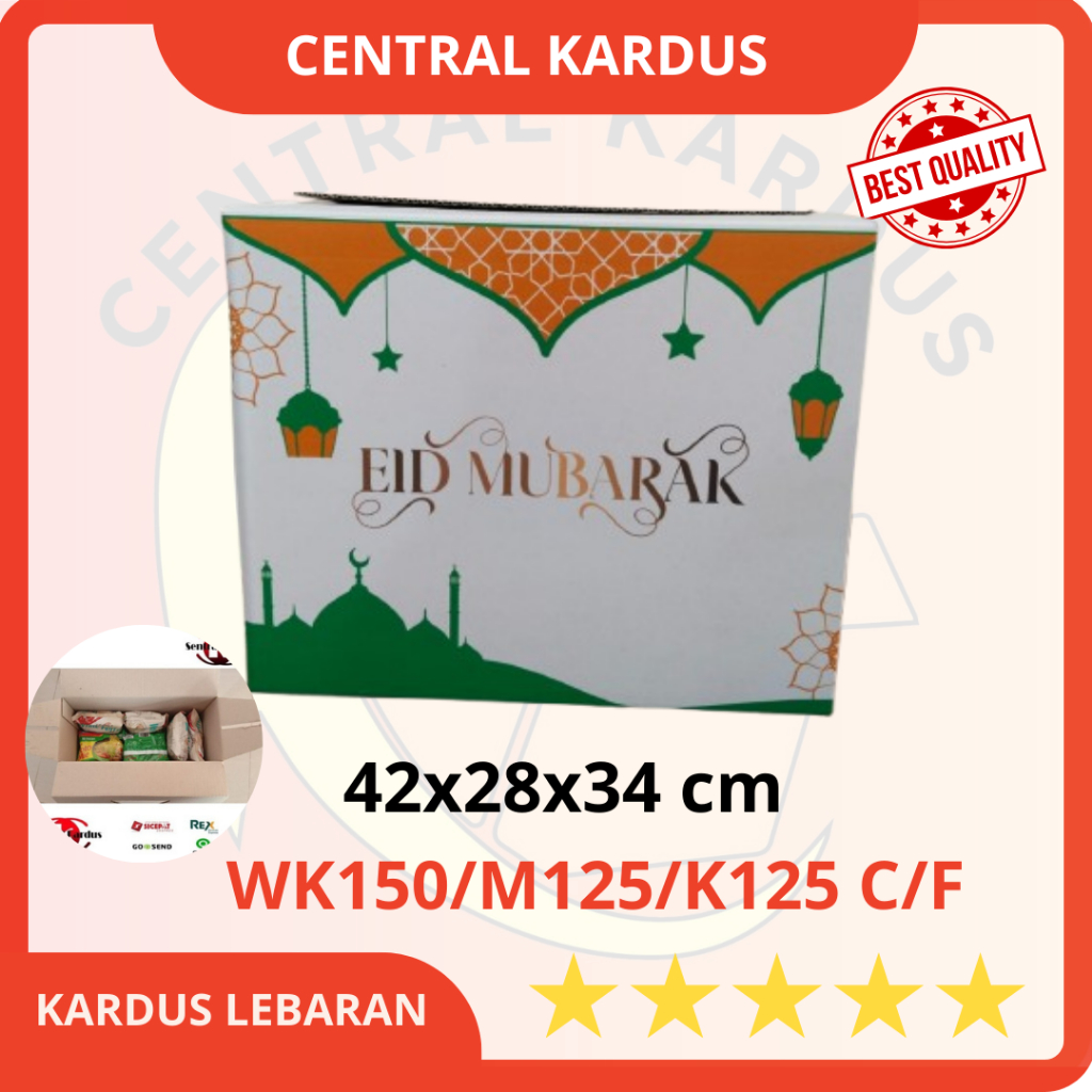 Jual KARDUS LEBARAN BOX PARCEL PUTIH | DUS LEBARAN CETAK UKURAN ...
