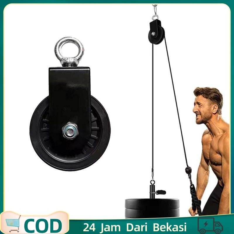 Jual Roda Katrol Bearing 88mm Roda Pulley Home Gym/Single Katrol Pulley Cable/Roda Katrol ...