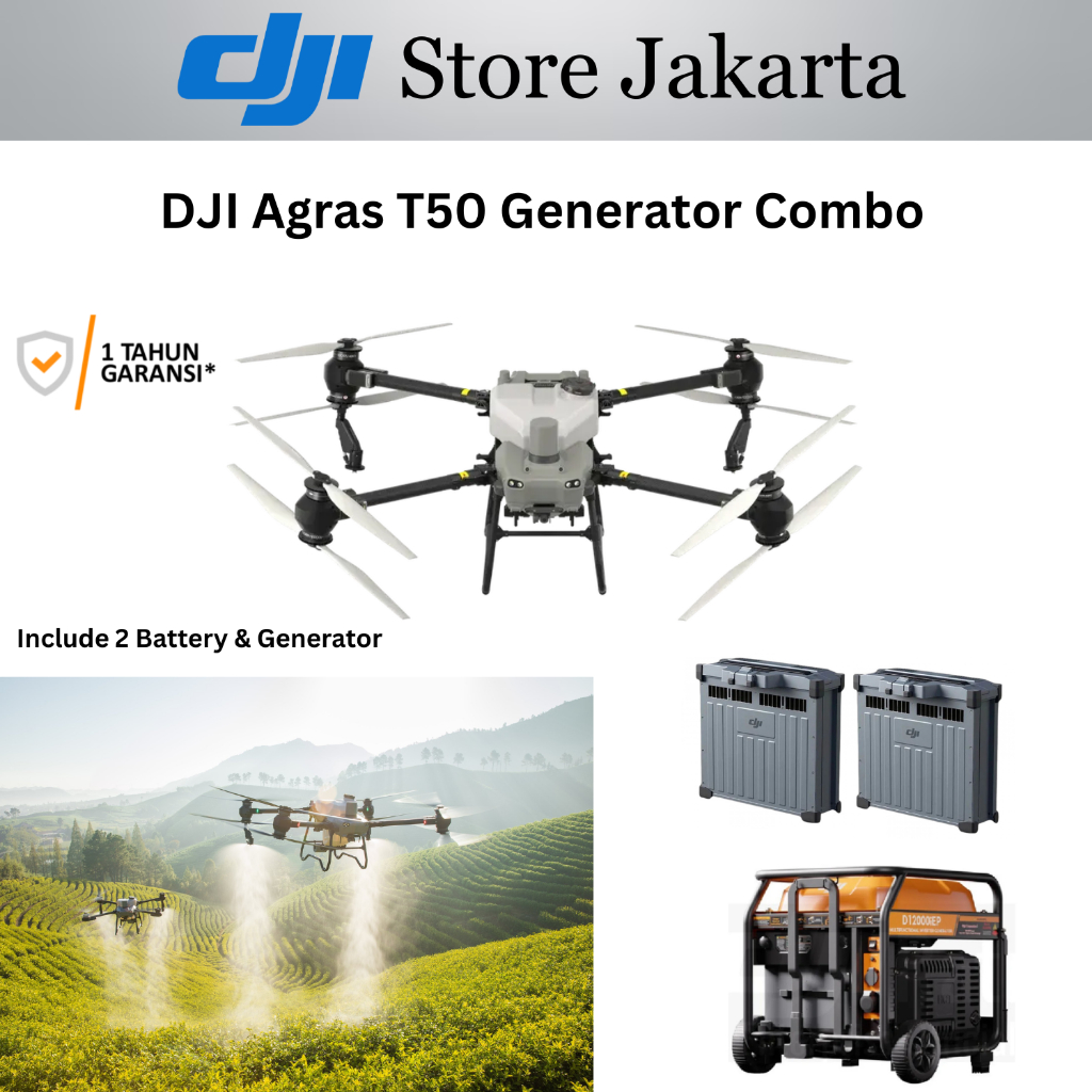 Jual DJI Agras T50 Generator Combo - Drone Survey Pertanian Perkebunan ...