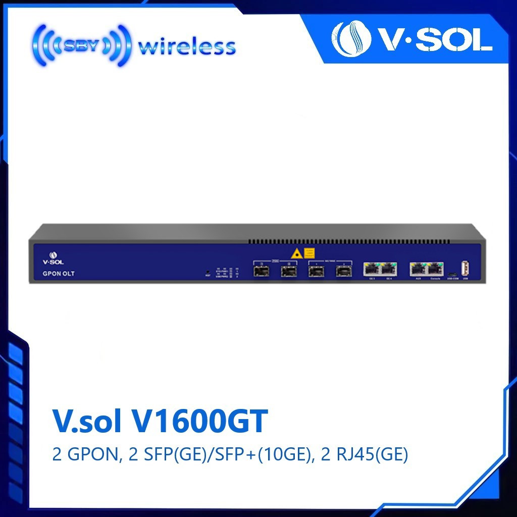 Jual V.sol V1600GT GPON OLT 2 PON GPON, Layer 3, 2*GE(SFP) & 2 SFP + Uplink 10GE Vsol | Shopee ...