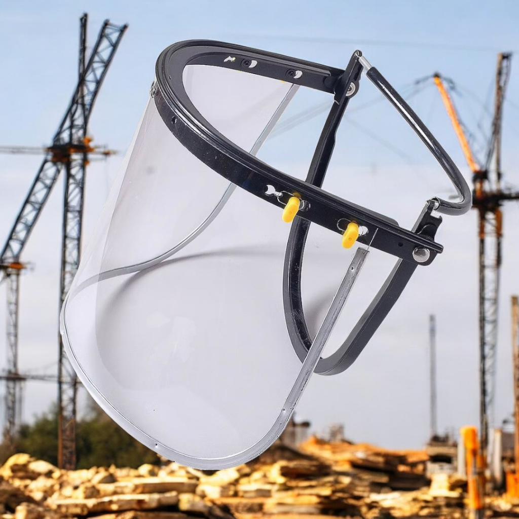 Jual Pelindung Wajah Welding Face Shield PVC Visor Bening Adjustable ...