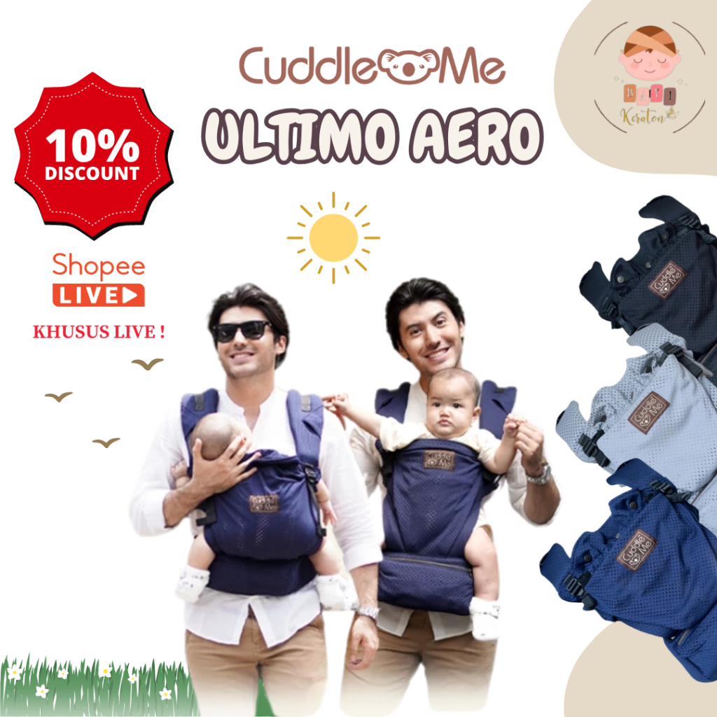 Jual Cuddle Me Ultimo Aero Gendongan Bayi SSC Hipseat Ergonomis ...
