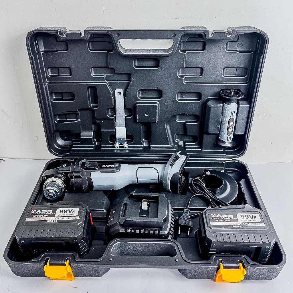 Jual Mesin gerinda baterai cordless APR Japan tech angle grinder ...