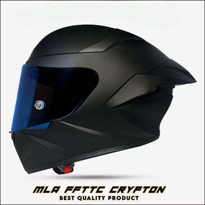 Jual helm mla CRYPTON ORIGINAL FULL FACE MOTIF WINTER EASY GREEN helem ...