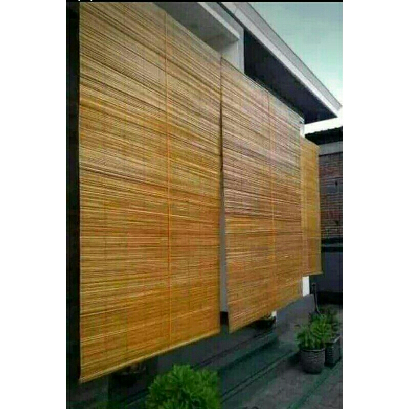 Jual Tirai Krei Bambu Sawit - Kulit Bambu untuk Dekorasi Rumah Yang Unik | Shopee Indonesia
