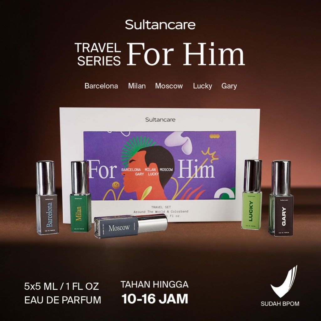 Jual SULTAN CARE TRAVEL SET | EDP Parfum For Him 5ml x 5 variant ...