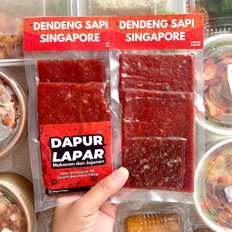 Jual Dendeng sapi singapore bakkwa sapi asli halal 40gr oleh oleh ...