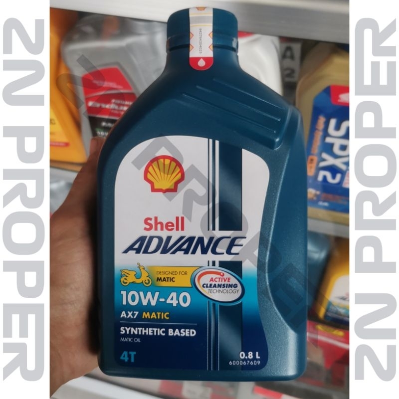 Jual Shell ADVANCE AX7 MATIC 10W-40 0.8L | Shopee Indonesia