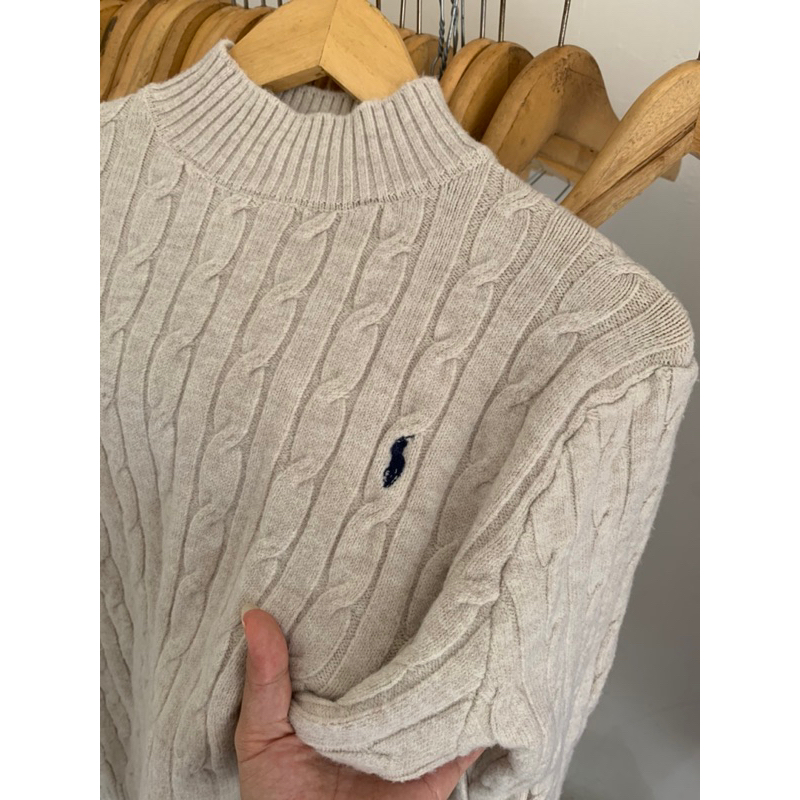 Jual Sweater Rajut Kepang polo , rajut kepang gembul | Shopee Indonesia