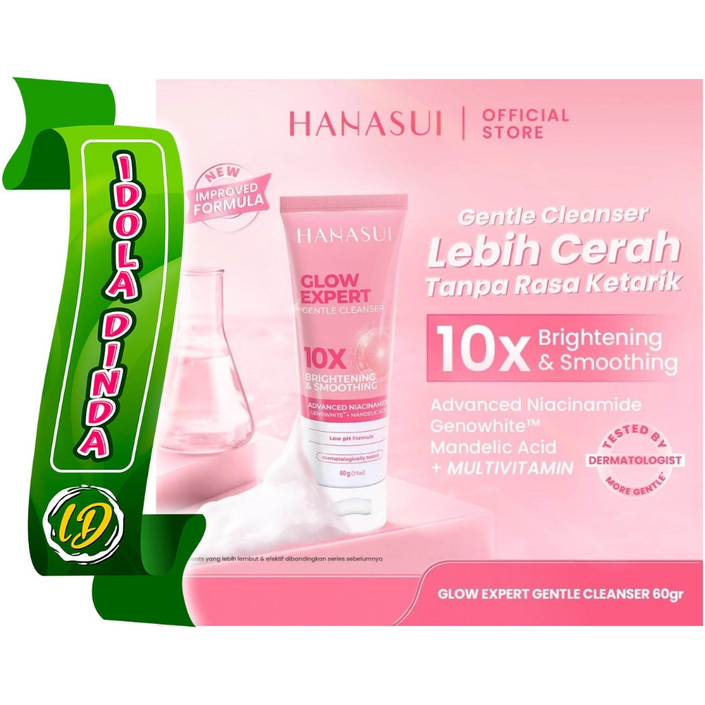 Jual HANASUI GLOW EXPERT - GENTLE CLEANSER 60 gr | 10X Active For ...