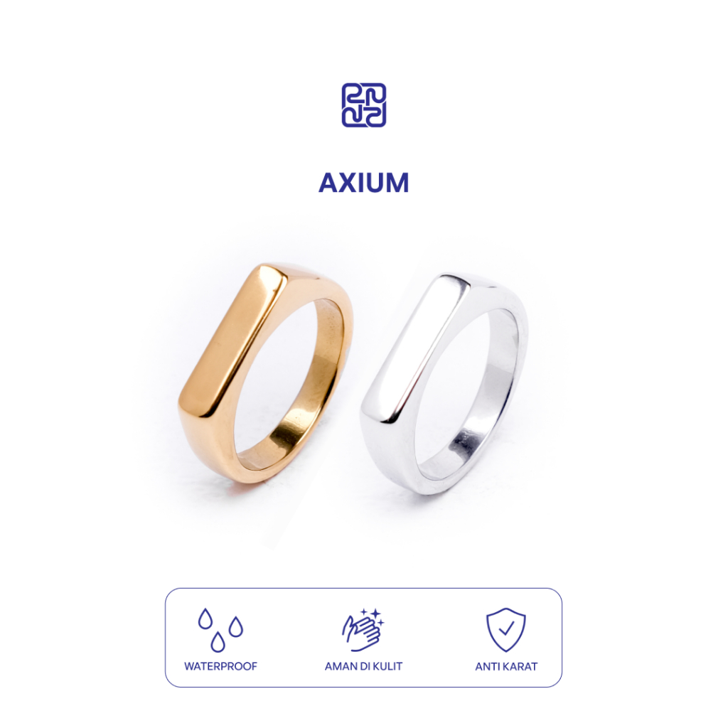 Jual Racabel Axium Ring - Cincin Pria Wanita Titanium Anti Karat ...