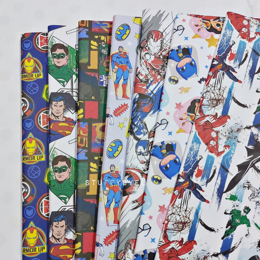 Jual Kertas kado Sansan Wawa Motif SUPERHERO Marvel | Shopee Indonesia