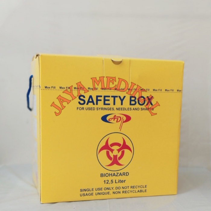 Jual Safety Box 12.5 Liter Safety Box Medis 12.5 L Tempat Sampah Medis ...