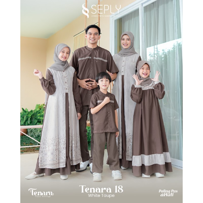 Jual Sarimbit Seply TENARA 18 WHITE TAUPE - Couple Keluarga Terabru ...