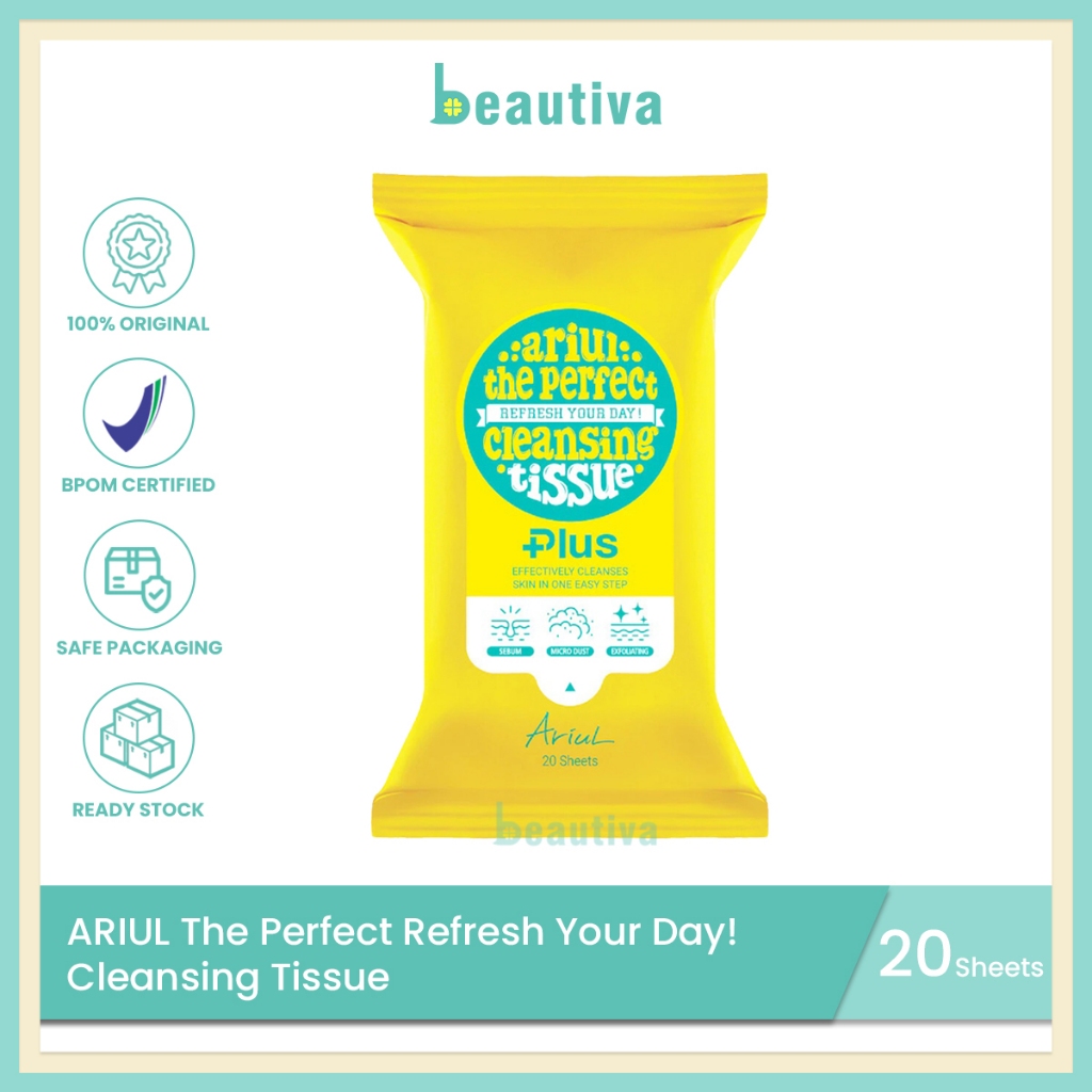 Jual Ariul The Perfect Refresh Your Day! Cleansing Tissue Plus (20 ...