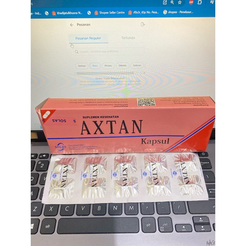 Jual AXTAN Kapsul Strip isi 10 kapsul- Suplemen Kesehatan - Antioksidan ...