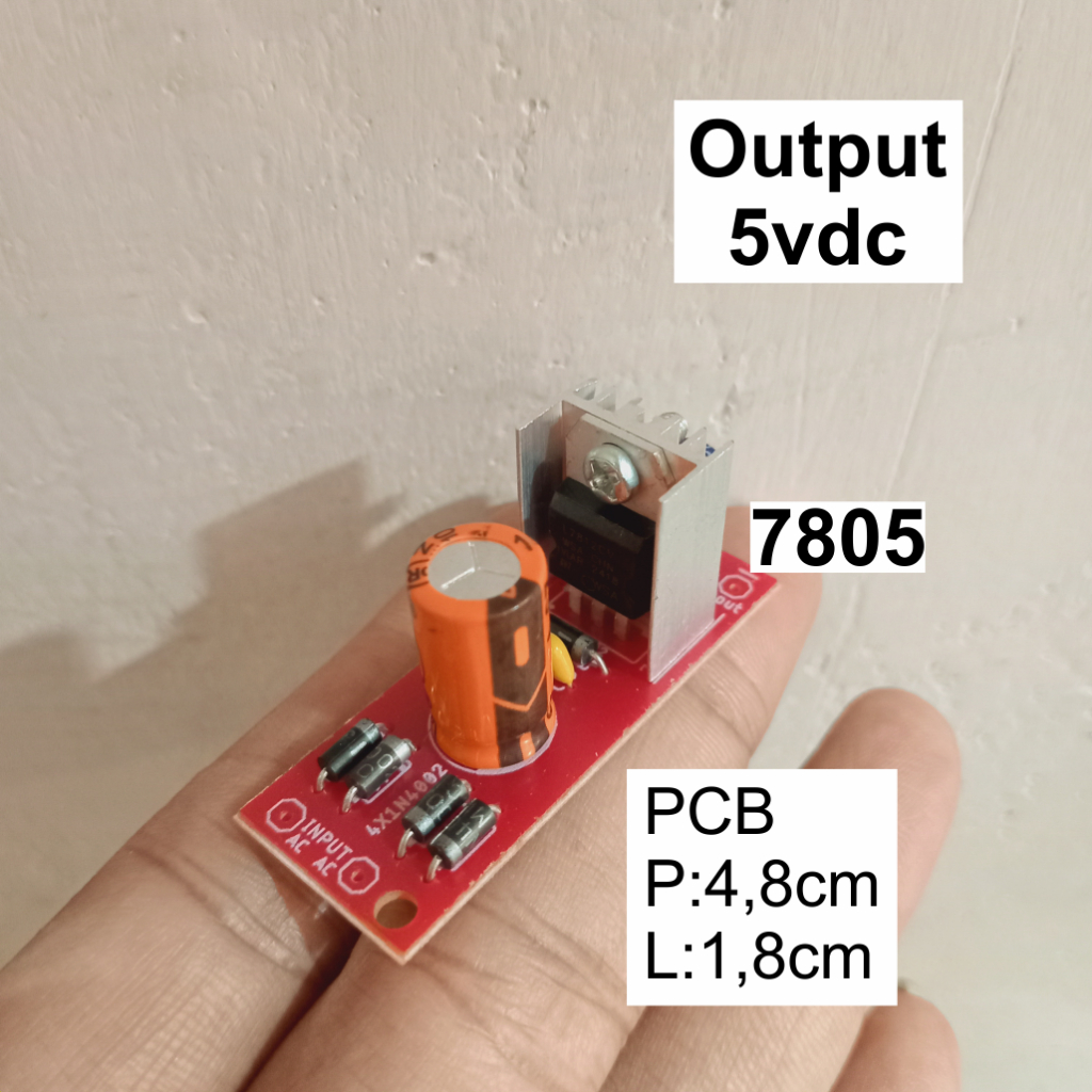 Jual Kit Psu 5v Power Supply Regulator 7805 1A Non CT | Shopee Indonesia