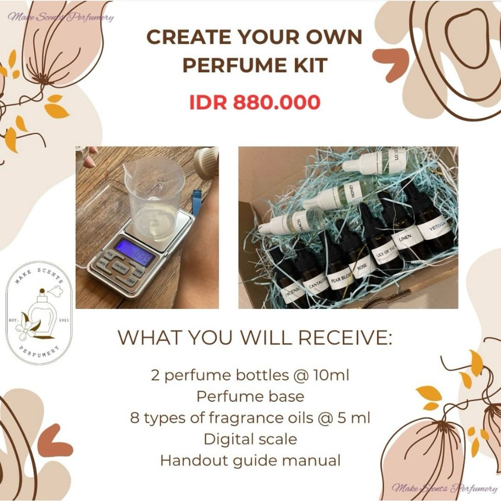 Jual DIY Create Your Own Perfume Kit by Make Scents Perfumery | Shopee ...