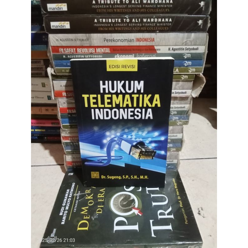 Jual ORIGINAL BARU BUKU HUKUM TELEMATIKA INDONESIA EDISI REVISI ...