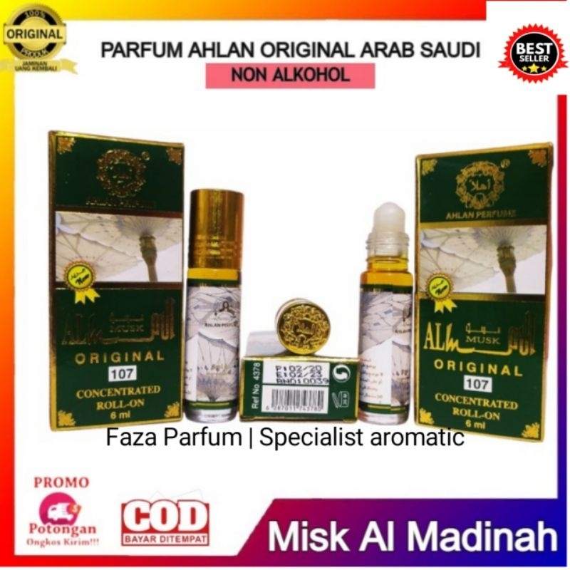 Jual ( exp 2027 ) PARFUM ARAB MUSK AL MADINAH BY AHLAN ORIGINAL SAUDI 6 ...