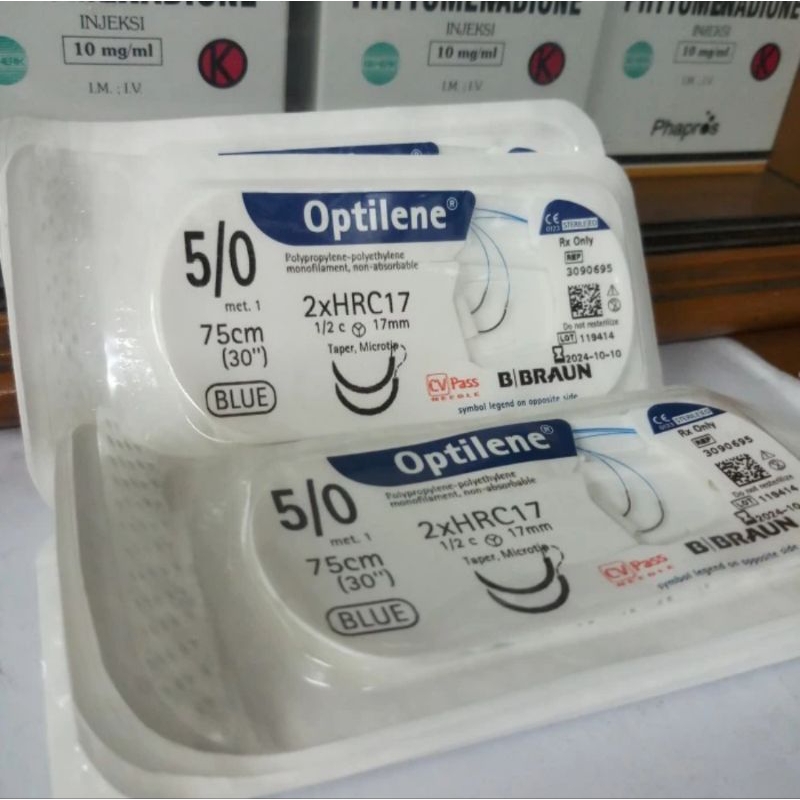 Jual Optilene 5/0 dua jarum taper per pcs | Shopee Indonesia