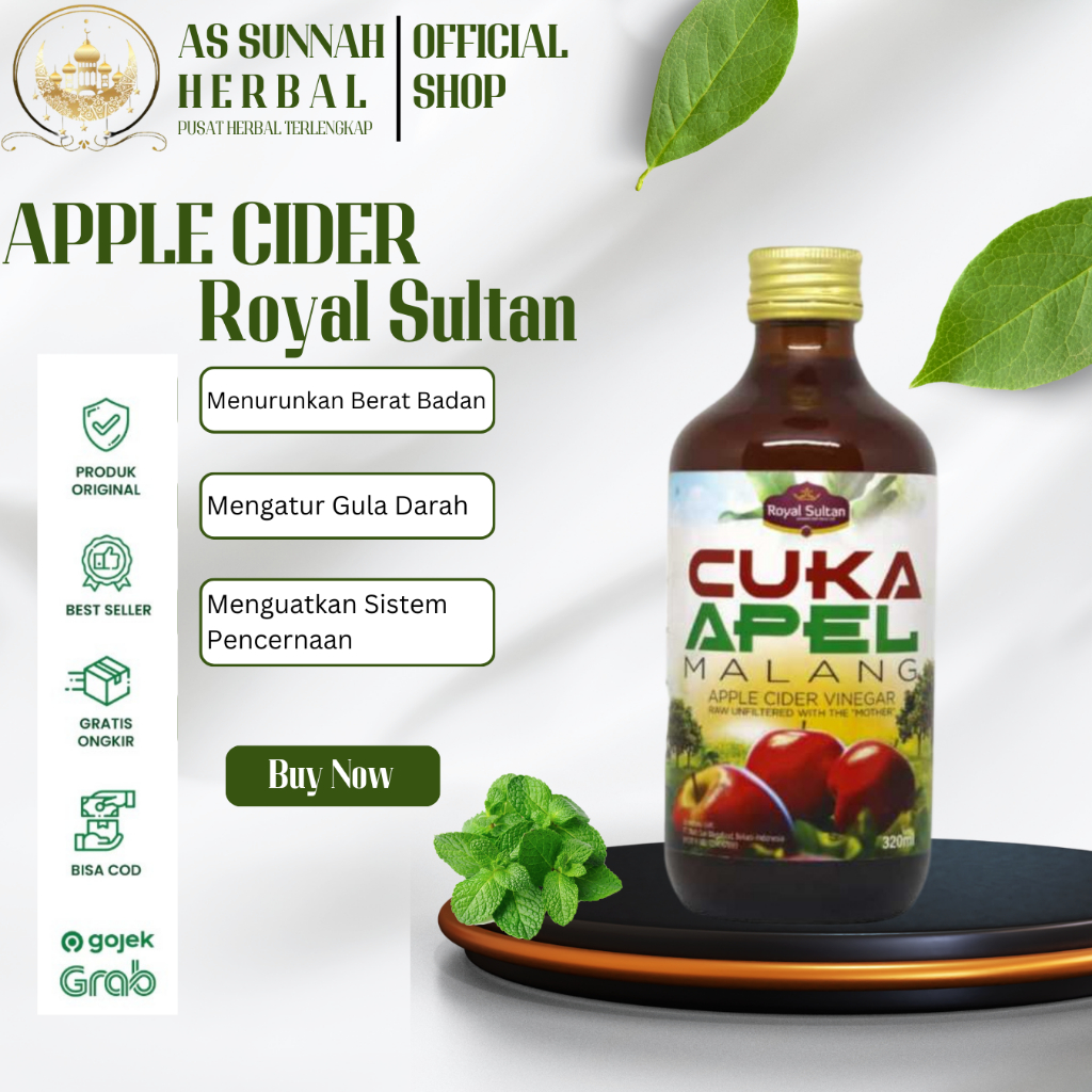 Jual CUKA APEL ROYAL SULTAN 320ml Original | Shopee Indonesia
