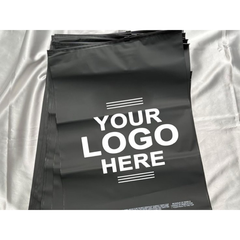 Jual Zipper uk 20x28 cm custom logo Storage Bag Hitam Matte Custom ...