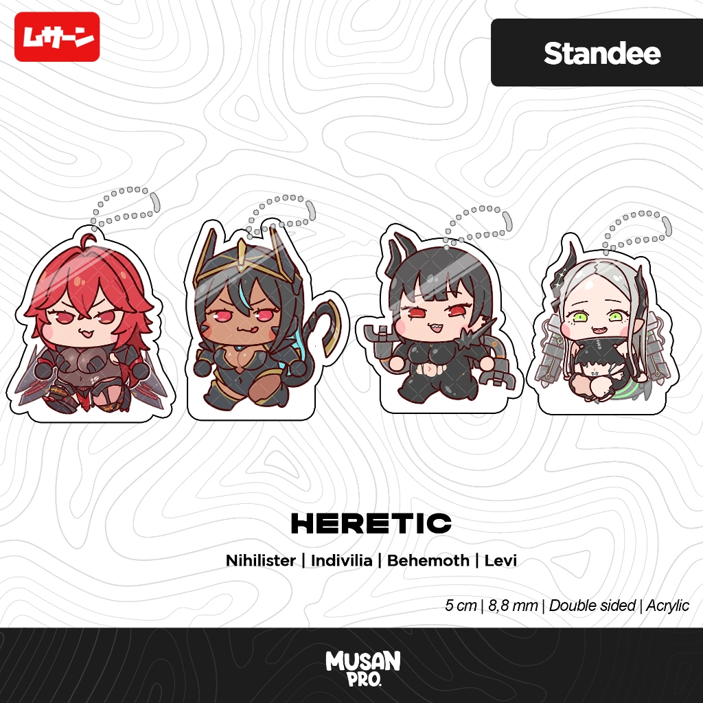 Jual Standee NIKKE Heretic - Indivillia - Behemoth -Levi - Nihilister ...
