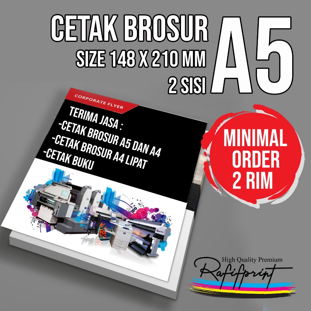 Jual CETAK BROSUR / FLYER A5 , COMPRO , CETAK 2 SISI ( MINIMAL ORDER 2 ...