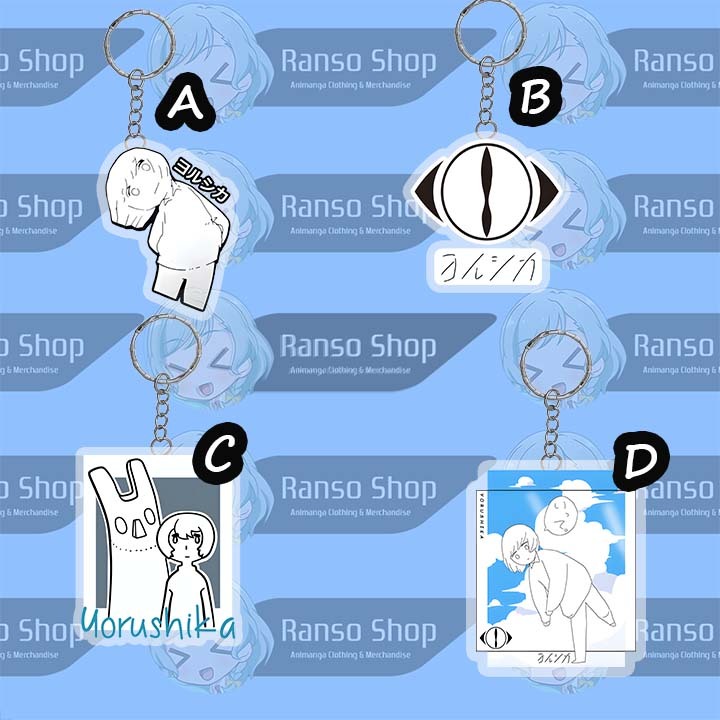 Jual Keychain Yorushika UV Printing 2 Sisi Laser Cutting Pinggir ...