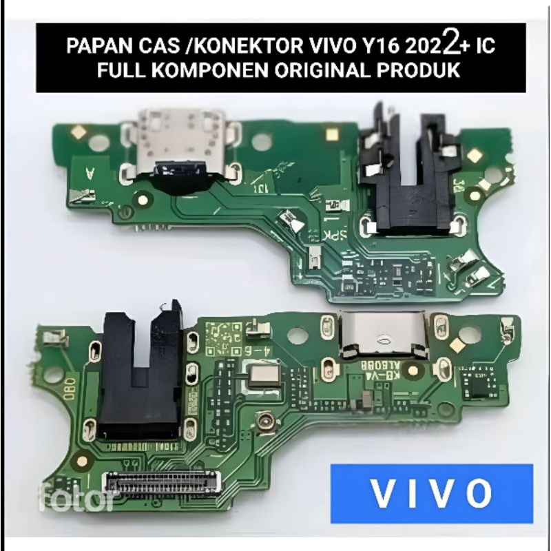 Jual PAPAN CAS KONEKTOR VIVO Y16 2022+ IC FULL KOMPONEN ORIGINAL PRODUK ...
