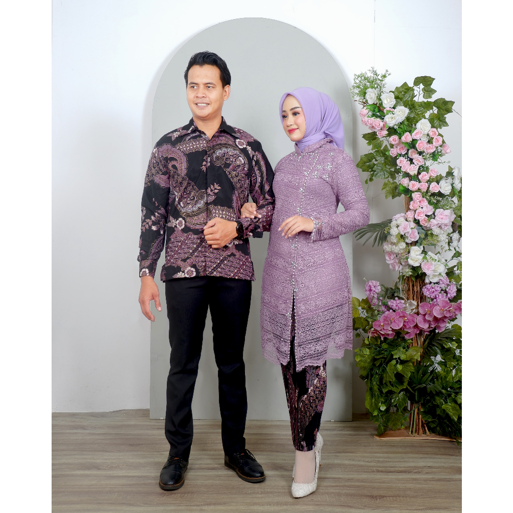Jual MQ Kebaya Couple Janggan Haniya / kebaya couple pria & wanita ...