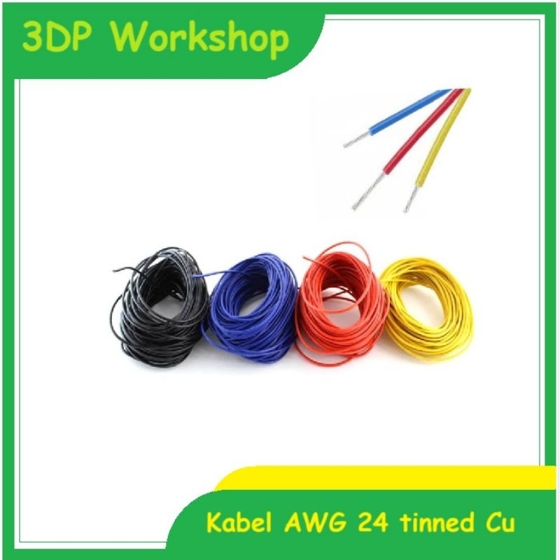 Jual Kabel AWG 24 tinned Cu permeter - Hitam | Shopee Indonesia