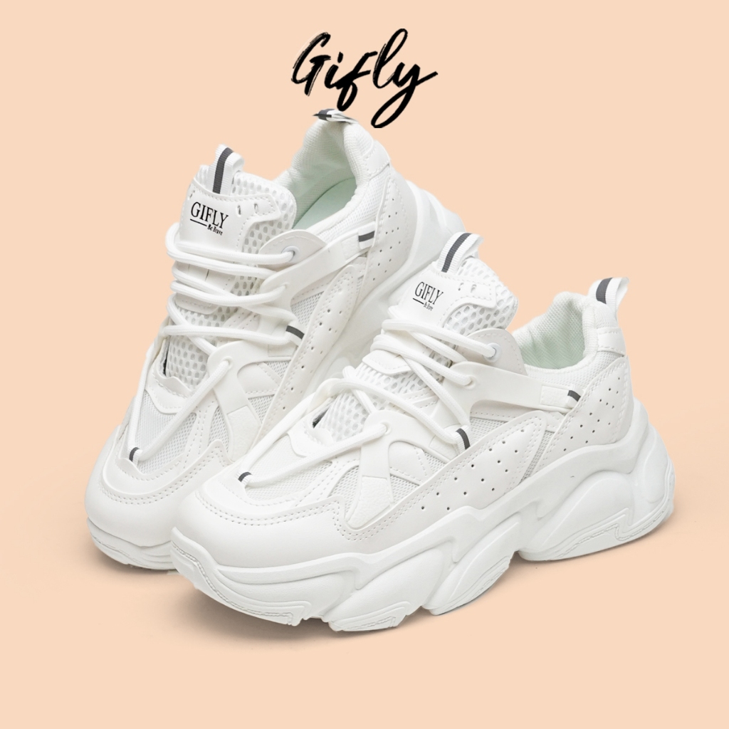 Jual GIFLY Eun-Young Sepatu Sneakers Wanita Sport Shoes GIF172 | Shopee ...