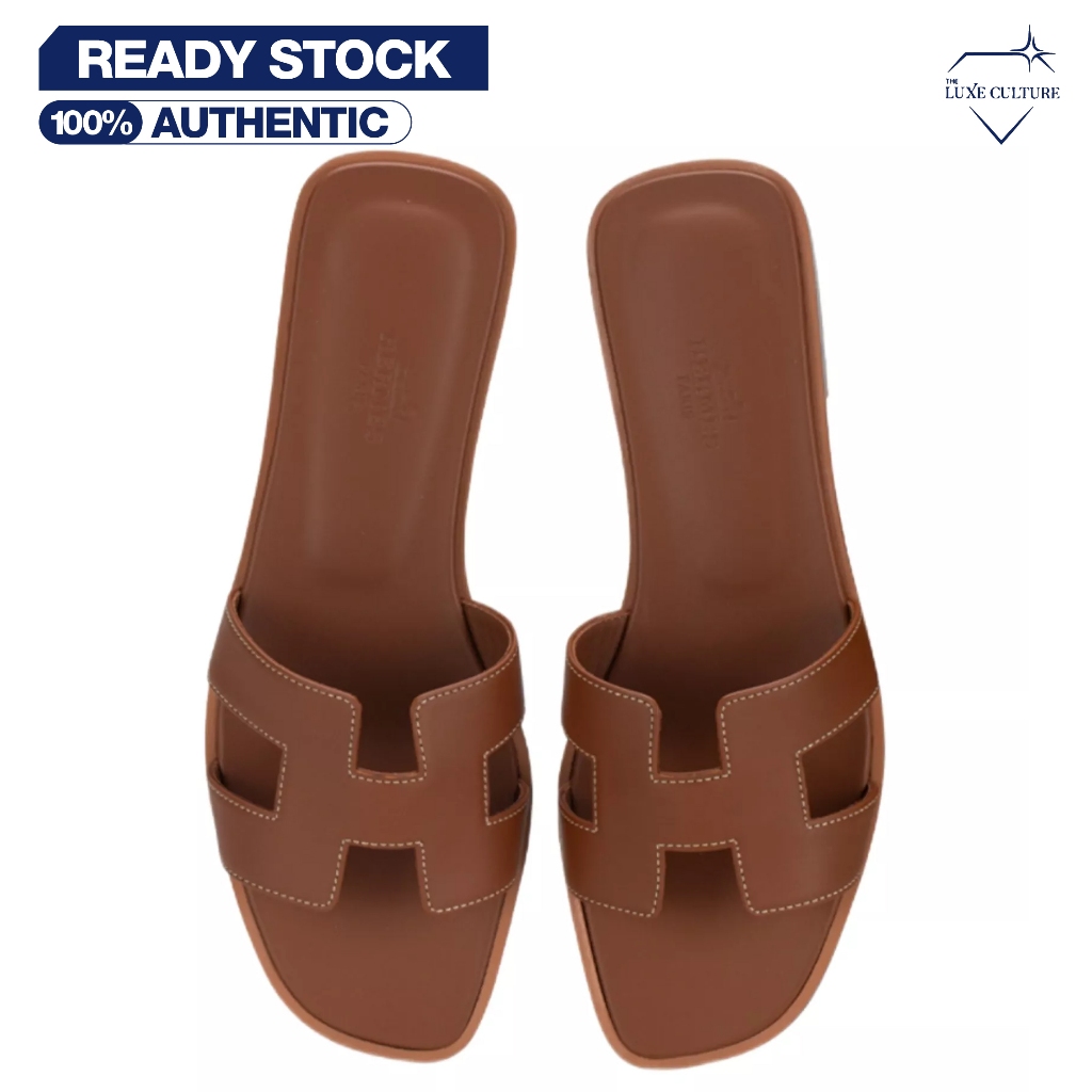 Jual Oran Brown Slides / Sandal Branded Original | Shopee Indonesia