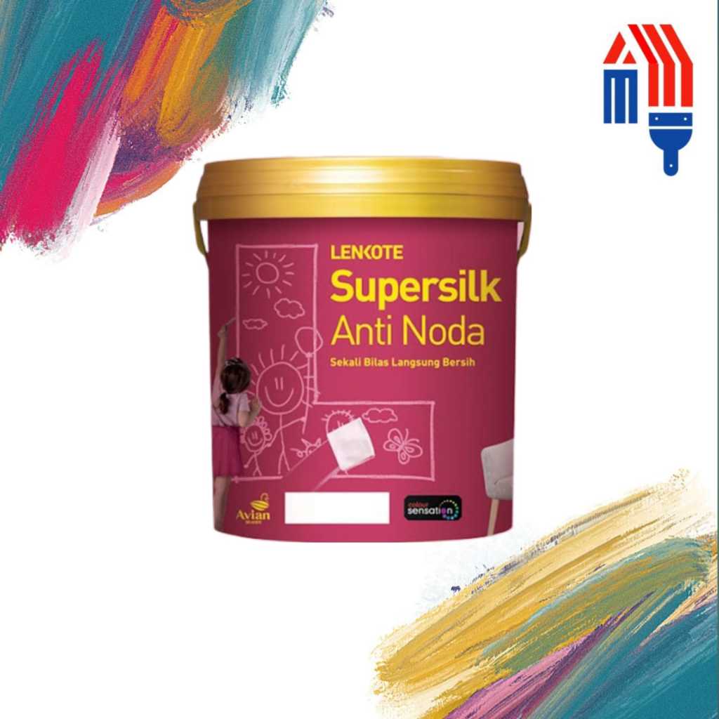 Jual LENKOTE SUPERSILK ANTI NODA 20 LITER WARNA READY MIX + TINTING CAT ...