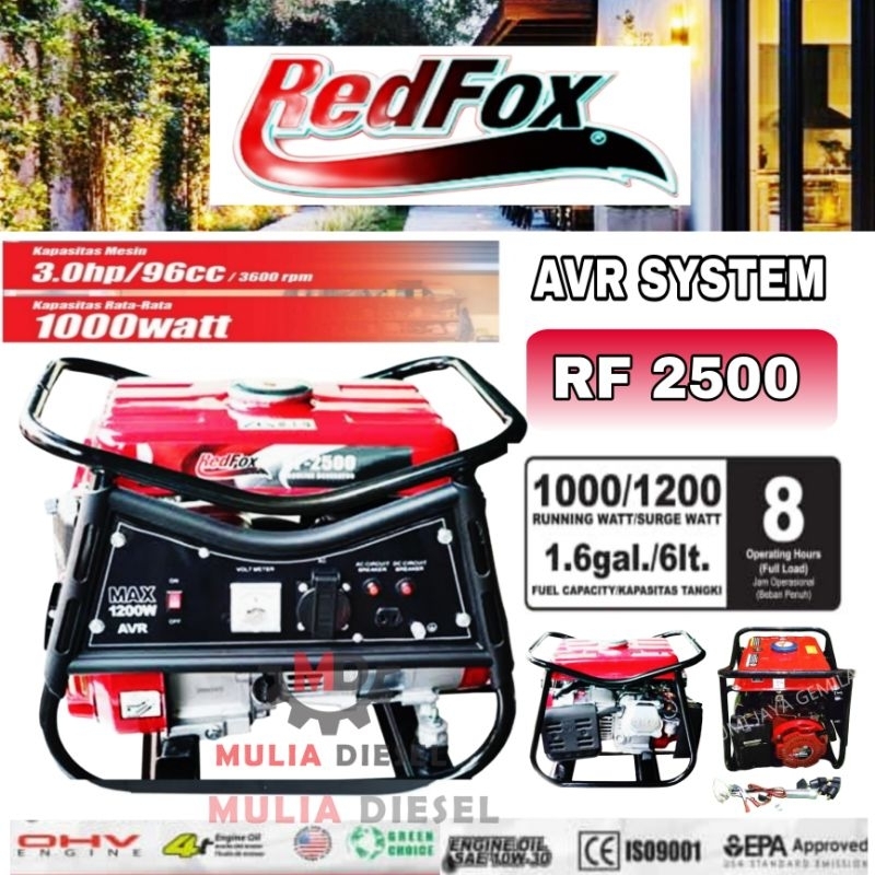 Jual Mesin Genset Generator Bensin - Tiger Tanoss Redfox Proquip TG TN ...