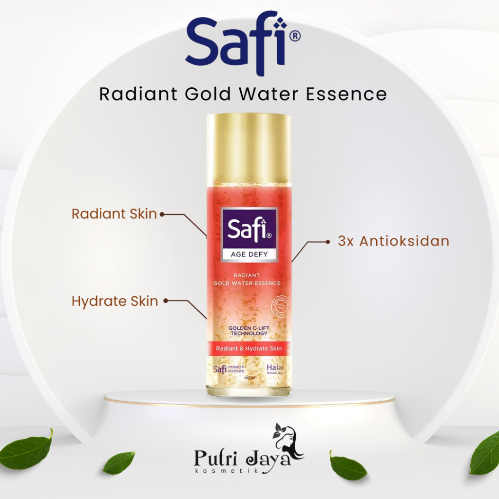 Jual SAFI Radiant Rose Gold Water 102ml/Essence/Serum/melembabkan,anti ...
