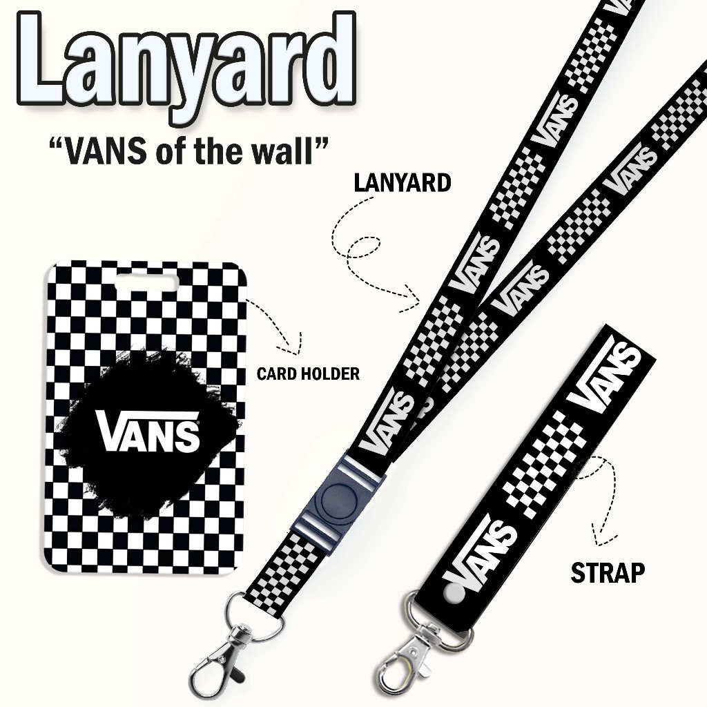 Jual STRAP LANYARD CARD VANS SPORT D Gantungan Kunci, Handphone, ID ...