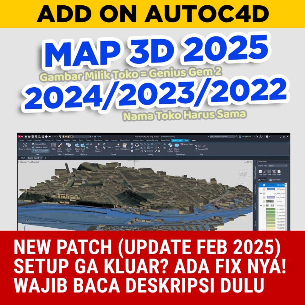 Jual AutoCAD MAP 3D 2025 2024 2023 | Shopee Indonesia