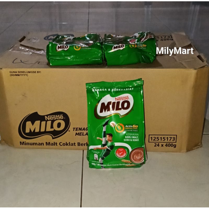 Jual Milo Activ Go 400g isi 24pack | Shopee Indonesia