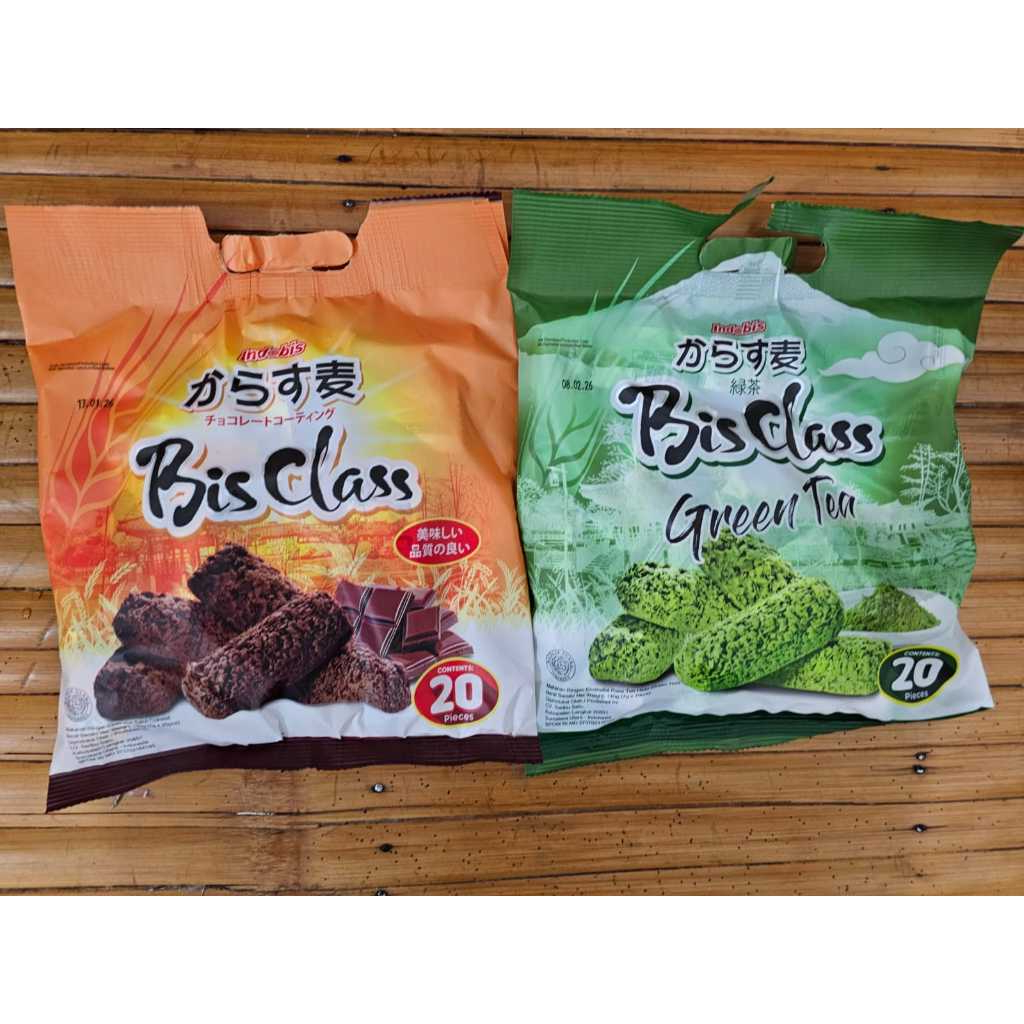 Jual Indobis BIS CLASS snack Oat rasa Cokelat & Green Tea ( isi 20 ...