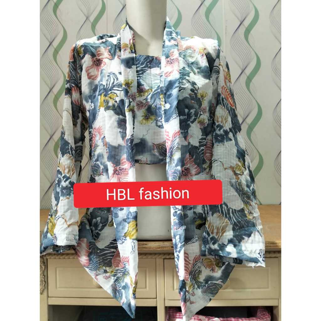Jual kutubaru jadul kebaya nenek motif bunga lengan panjang baju atasan ...